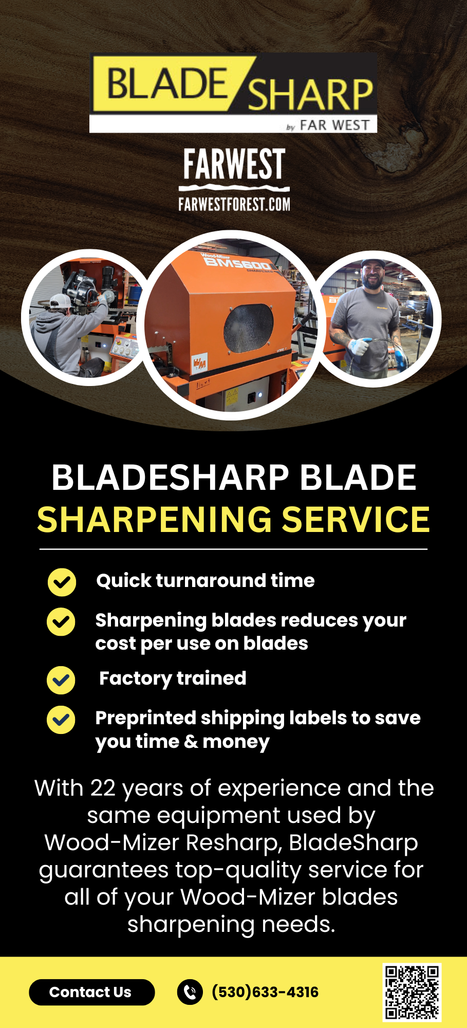 BladeSharp for Wood-Mizer Blades, shipping special